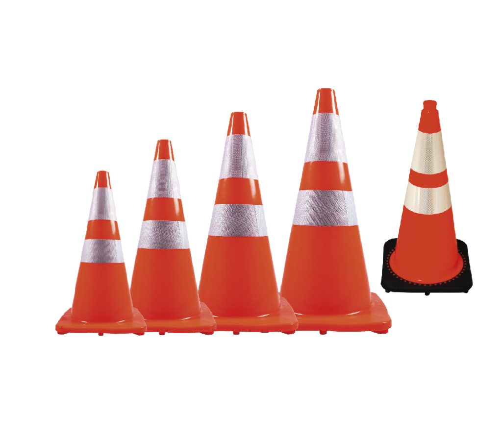 PVC Traffic Cones with Reflective Tape – Pansula Uniforms